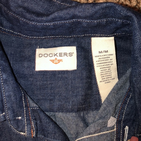Dockers | Shirts | Mens Denim Button Up | Poshmark